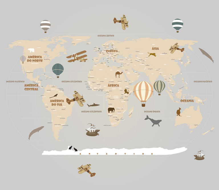 Mapa Mundi Decorativo para decorar o seu lar de forma criativa!